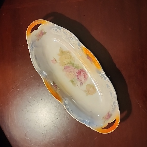Kitchen | Vintage Lusterware Floral Oblong Relish Dish Made In Germany ...